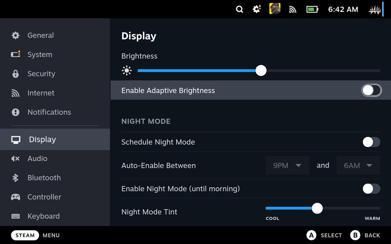 How to Toggle Adaptive Brightness on the Steam Deck (Off/On)